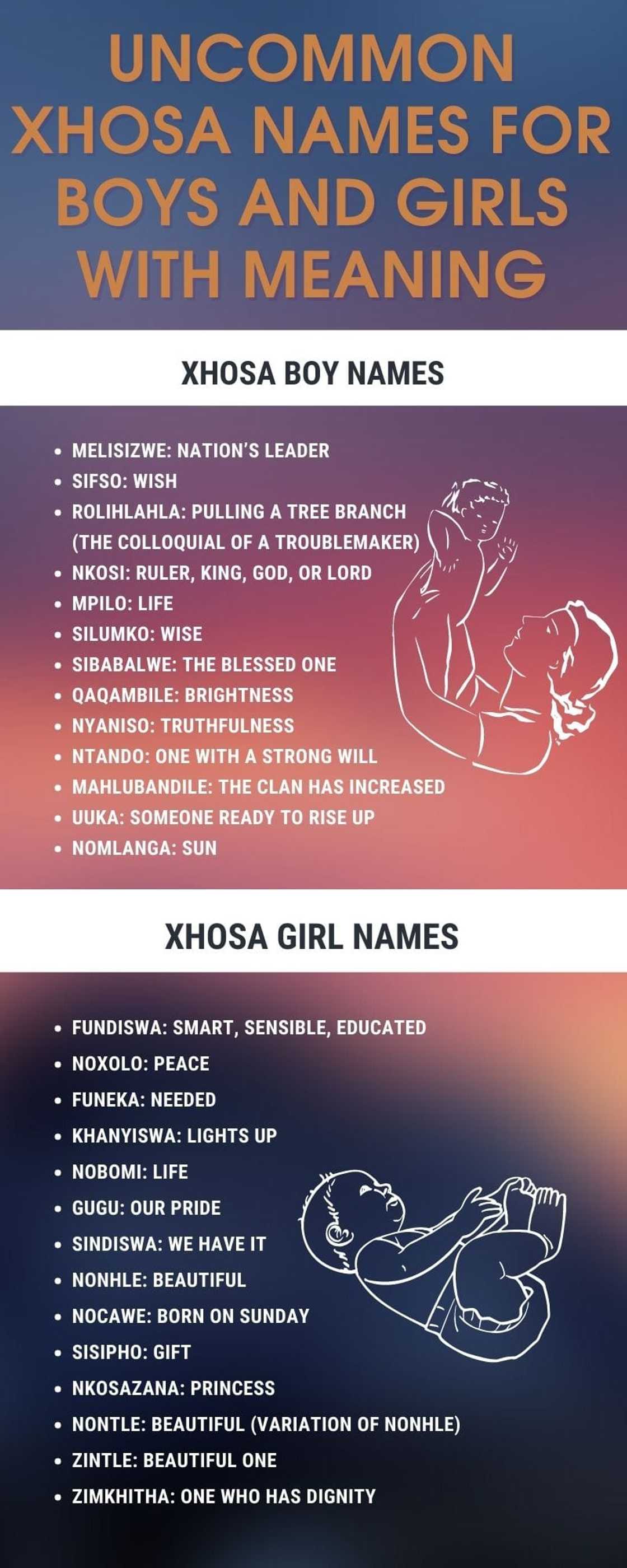 120+ uncommon Xhosa names for boys and girls with meaning - Briefly.co.za