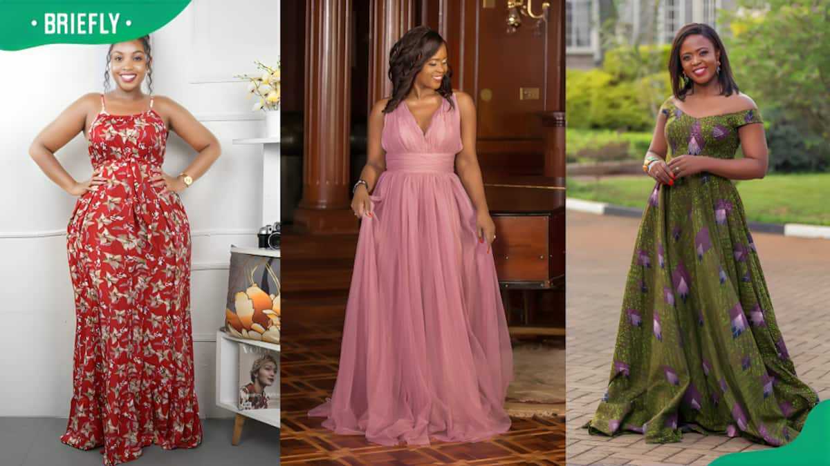 50+ long and stylish A-shape gown styles for women (2024) - Briefly.co.za