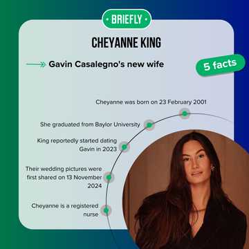Who is Cheyanne King? All about Gavin Casalegno's new wife - Briefly.co.za