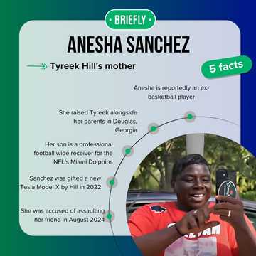 Meet Tyreek Hill's parents: Anesha Sanchez and Derrick Shaw - Briefly.co.za