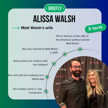 Who is Matt Walsh's wife? Meet Alissa Walsh, his better half - Briefly ...