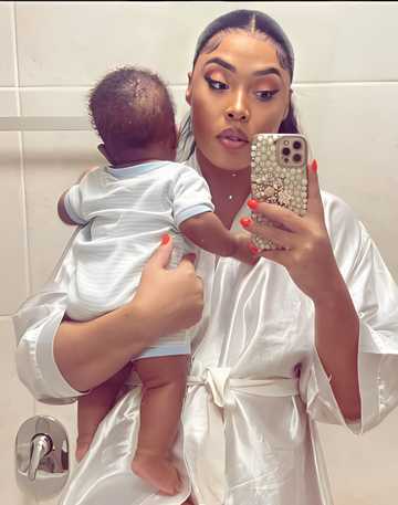 Simphiwe Ngema Shares 1st Picture of Young Son’s Face, SA Reacts: “Your ...