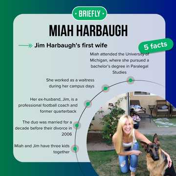 Miah Harbaugh: Jim Harbaugh's first wife and their divorce story ...