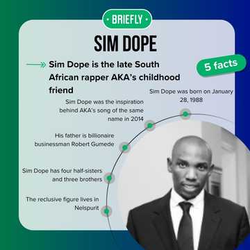Sim Dope: Who is AKA's close friend and Robert Gumede's son? - Briefly ...