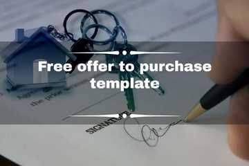 Free offer to purchase template - Briefly.co.za
