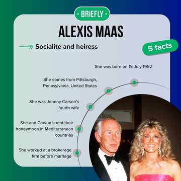 Alexis Maas bio: Where is Johnny Carson's ex-wife today? - Briefly.co.za