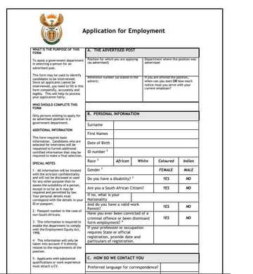 Z83 form: word form, pdf form download, how to fill it and an example ...