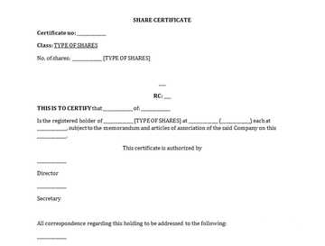 Free share certificate template - Briefly.co.za