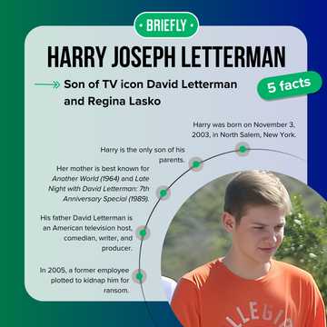 Harry Joseph Letterman: growing up as David Letterman’s son - Briefly.co.za