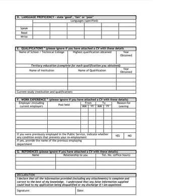 Z83 form: word form, pdf form download, how to fill it and an example ...