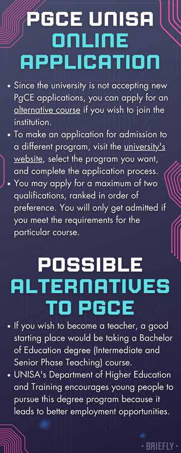 UNISA PGCE application 2026: deadlines, requirements, cost - Briefly.co.za