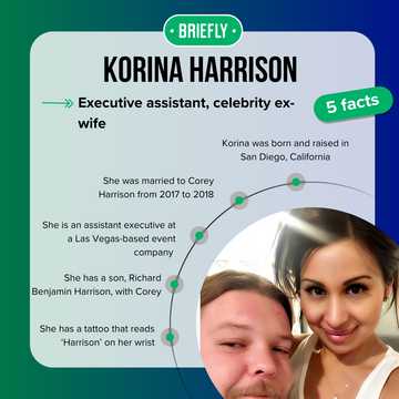 Who is Korina Harrison? Meet Corey Harrison's ex-wife - Briefly.co.za