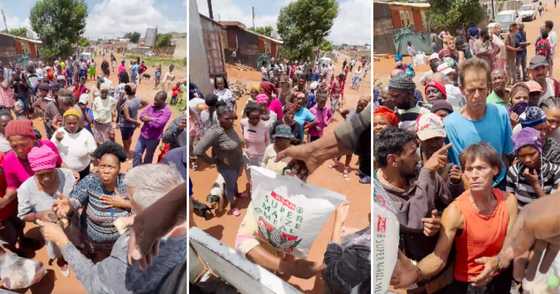 BI Phakathi Feeds a Community, Video Shows Desperate Faces Filled With ...