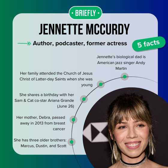Jennette McCurdy's dad: Did she find her biological father? - Briefly.co.za