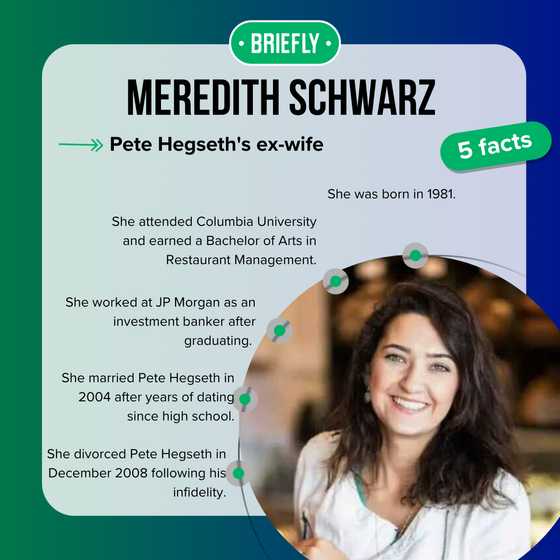Who is Pete Hegseth's ex-wife Meredith Schwarz? All about her - Briefly ...