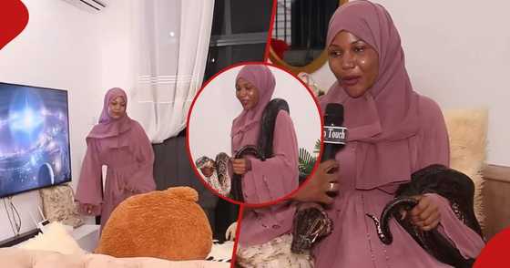 Tanzanian Woman With Huge Snake Pet Claims It Helps Her Get Rich ...