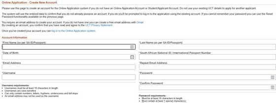 UCT online application in 2025: Process, fee, requirements, courses ...