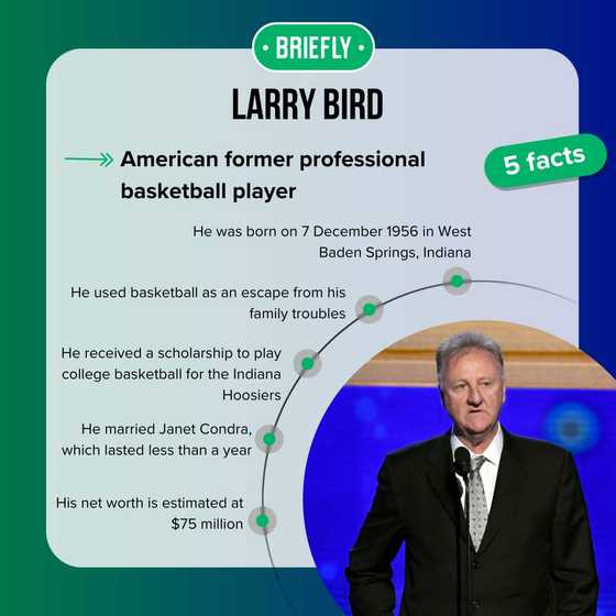 Who is Janet Condra? All about Larry Bird's ex-wife - Briefly.co.za