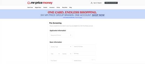 Mr Price open account's steps in 2026: Here is everything you need to ...