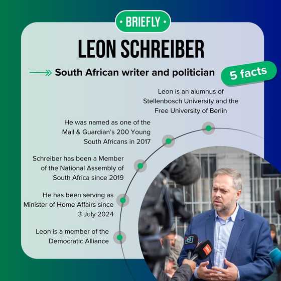 Who is Dr. Leon Schreiber? A look at SA’s Home Affairs Minister - Briefly.co.za