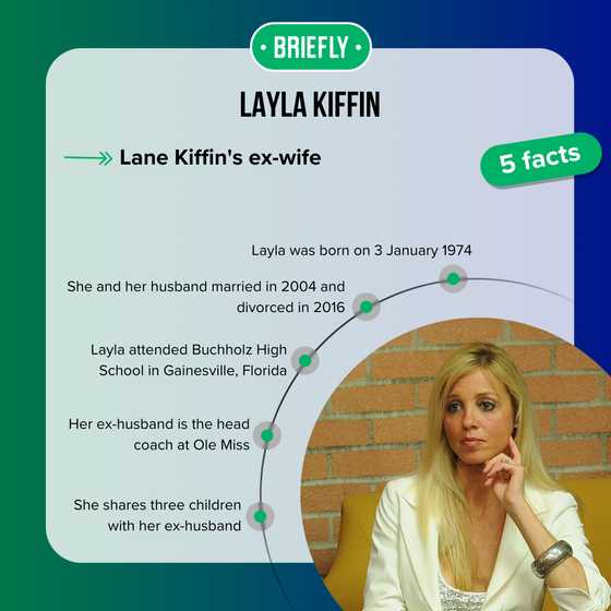 Who is Layla Kiffin? Get to know Lane Kiffin's ex-wife - Briefly.co.za