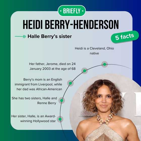 Who is Heidi Berry-Henderson? Meet Halle Berry’s sister - Briefly.co.za