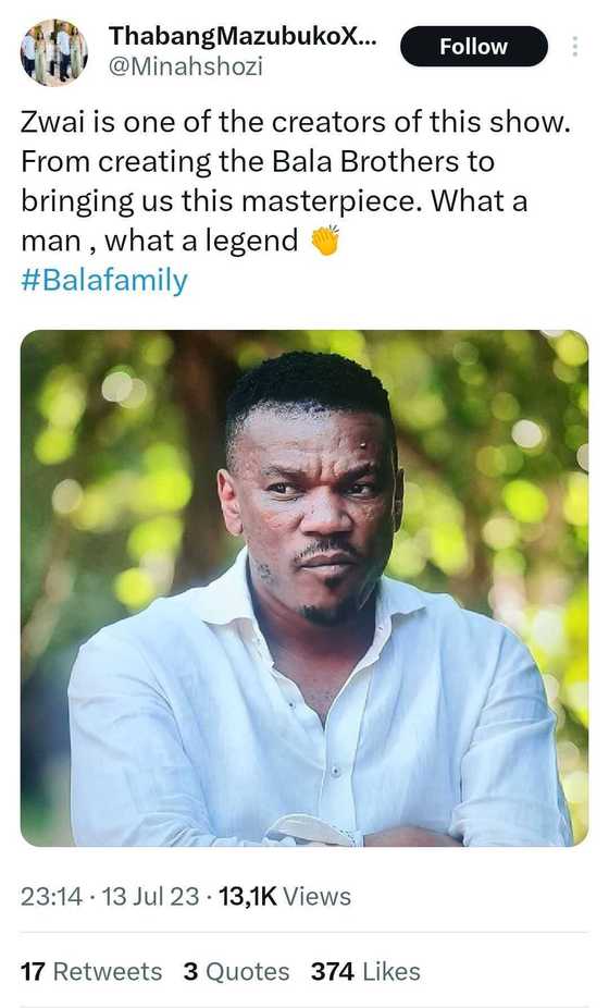 Zwai Bala’s Sister Pinky Bala Says Bala Family Amazed by Warm Response ...