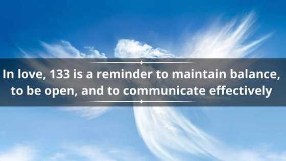 133 angel number: what it means for your love life and career - Briefly ...