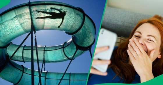 Wild Coast Sun Antics: Man Scared of Water Slide, Netizens Laugh ...