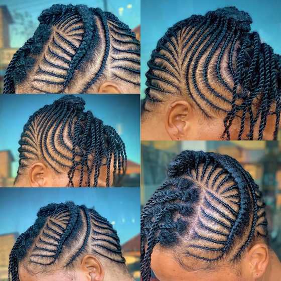 Best straight-up hairstyles 2024: Top 40 trending African cornrow ideas ...