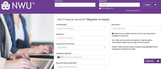 NWU online application for 2026: dates, prospectus, fees, status ...
