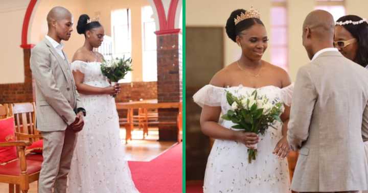South African Bride Stuns In Shein Wedding Dress And Crown Mzansi Tiktok Goes Wild Za