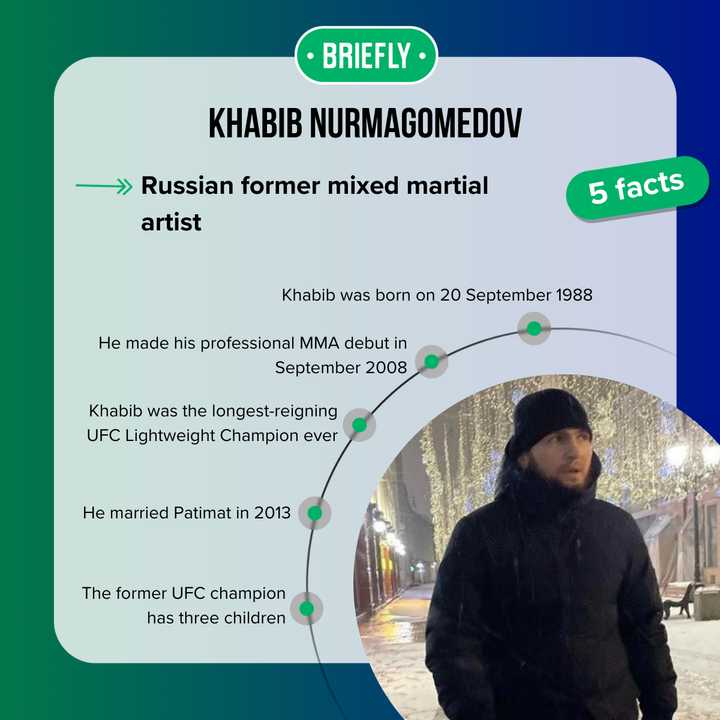 Who is Khabib Nurmagomedov’s wife? All about Patimat Nurmagomedova - Briefly.co.za