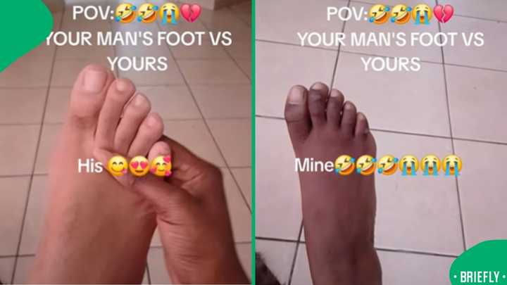 "There's No Way": Foot Challenge Video Leaves Mzansi in Stitches ...