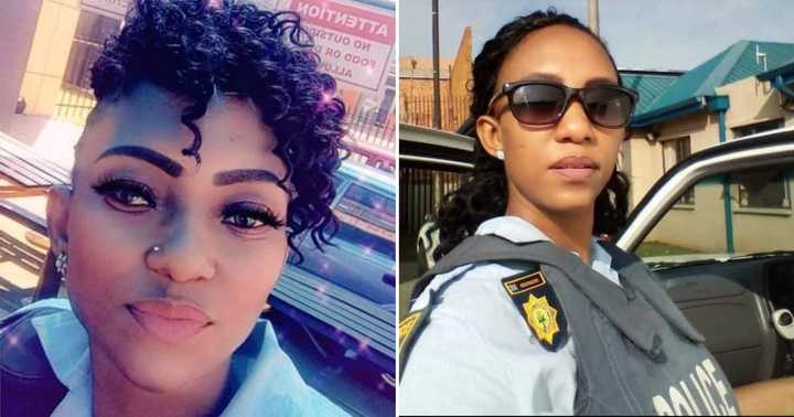 Gorgeous SAPS Officer Shows Side-by-Side Pictures, off Duty vs on Duty ...