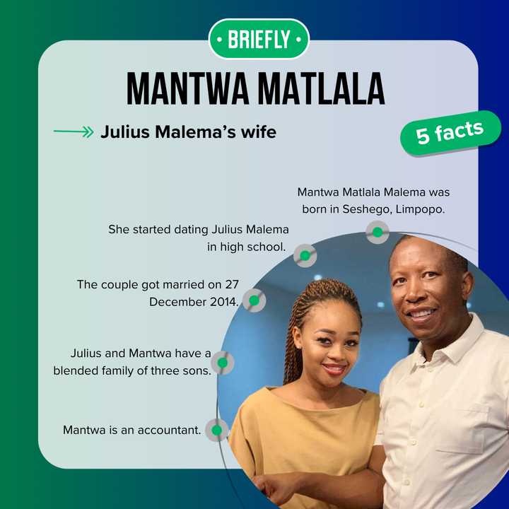 Who is Mantwa Matlala, and how did her marriage to Julius Malema draw ...