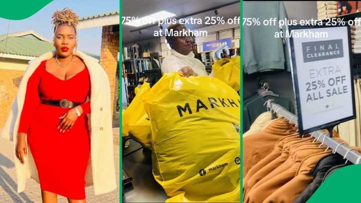 Woman Bags Major Bargains at Markham, Spends Less Than R2k - Briefly.co.za