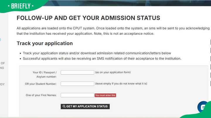 Cape Peninsula University of Technology online application guide ...