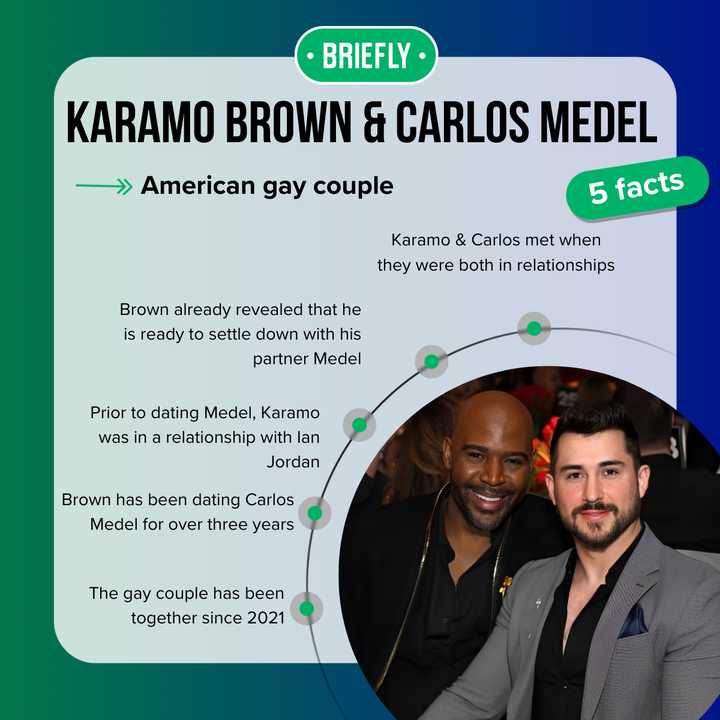Who is Karamo Brown's boyfriend? All about Carlos Medel - Briefly.co.za