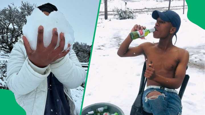 SA Residents Make Best of Snow in Spring, Pics of Guys Drinking With ...
