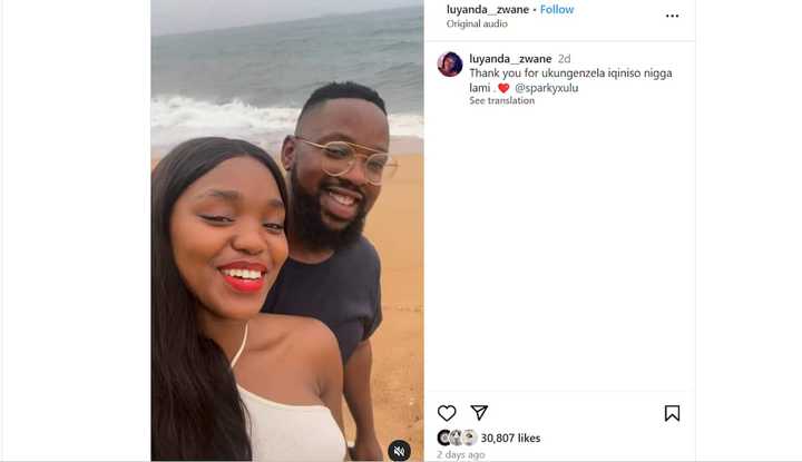 Actress Luyanda Zwane and Her Alleged Bae Sparky Xulu Serve Couple ...
