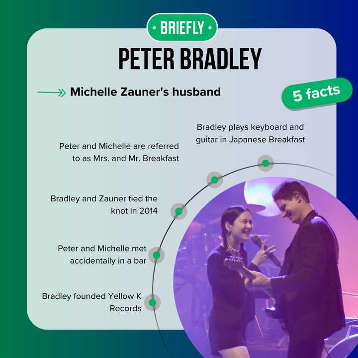 Who is Michelle Zauner's husband? All about Peter Bradley - Briefly.co.za