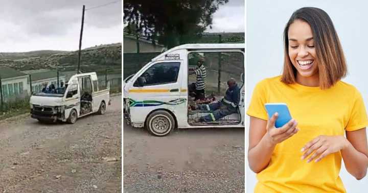 Viral Video of Wrecked and Dismantled Taxi on the Road Leaves Mzansi in ...