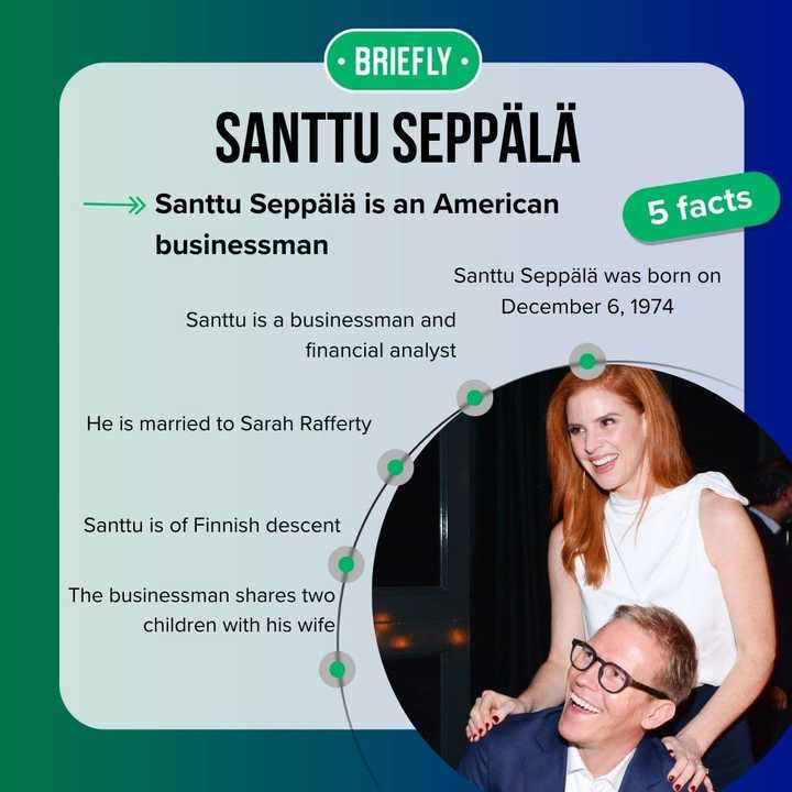 Who is Sarah Rafferty's husband? Meet Santtu Seppälä - Briefly.co.za