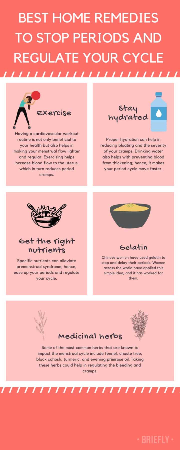 Best home remedies to stop periods and regulate your cycle - Briefly.co.za