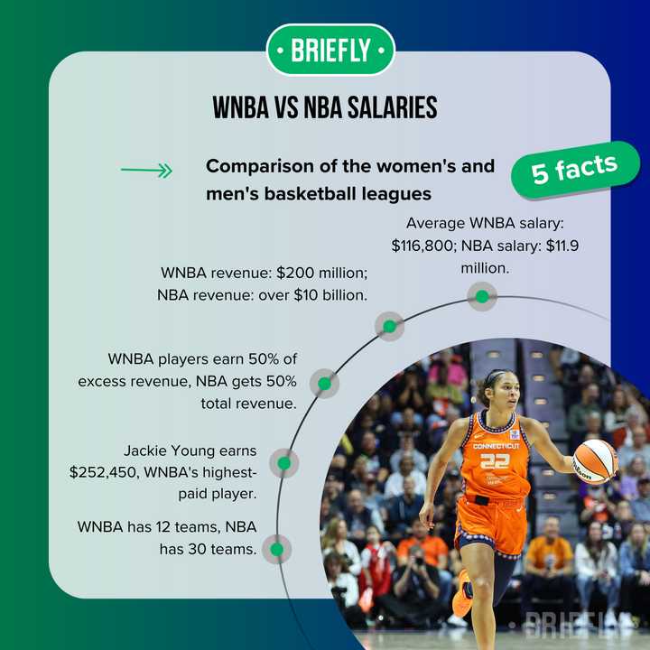 Average WNBA salary and top earnings: How they compare to NBA - Briefly ...