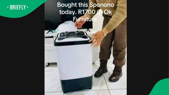 “Bought This Sponono Today”: Woman Unboxes R1,7k Washing Machine ...