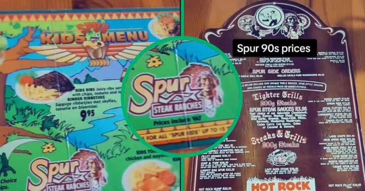 90s Spur Menu in TikTok Video Shows How Prices Soared Over 30 Years ...