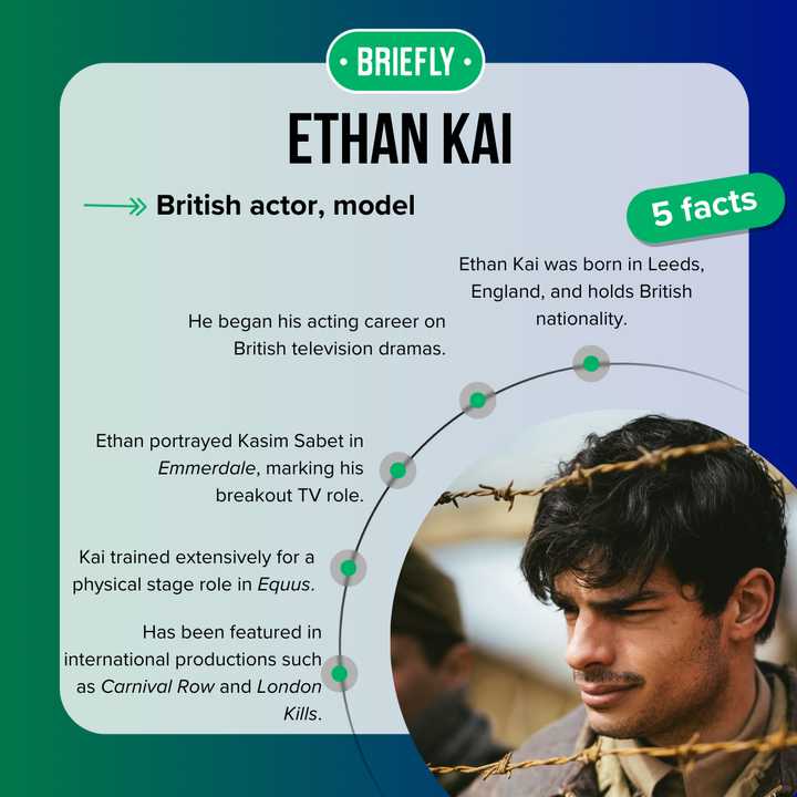 Who is Ethan Kai? Get to know the Emmerdale breakout star - Briefly.co.za