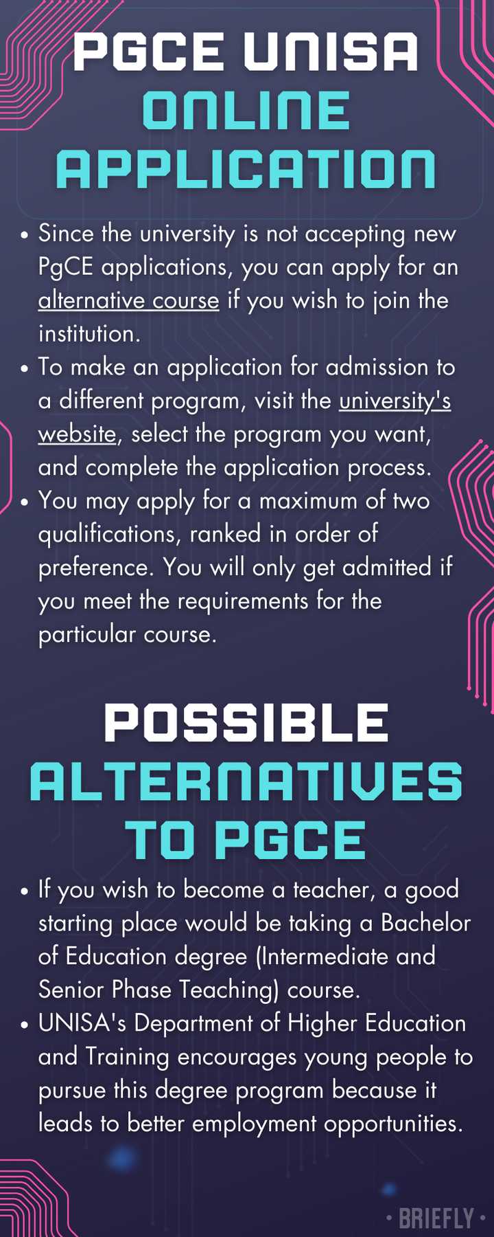 UNISA PGCE application 2026: deadlines, requirements, cost - Briefly.co.za